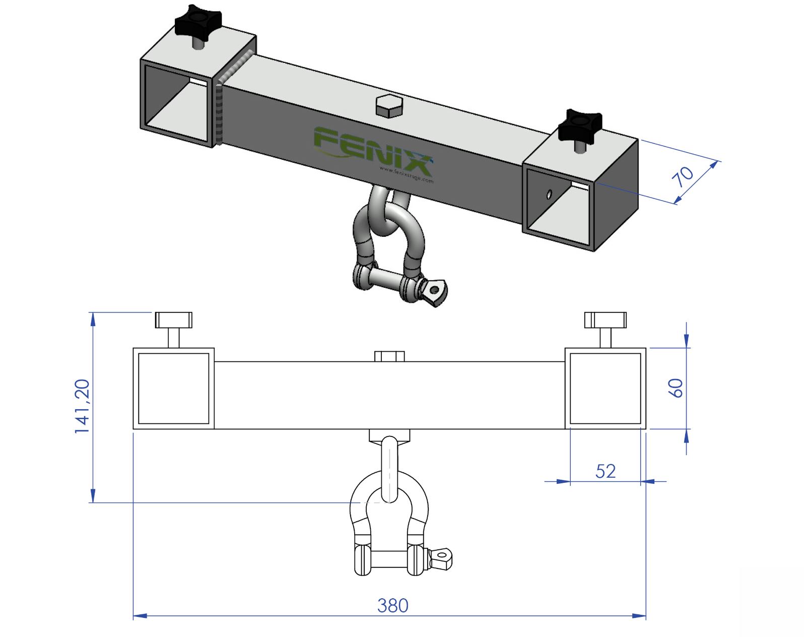 Bracket for small/medium line array systems. AT Series|Edwards Sound ...