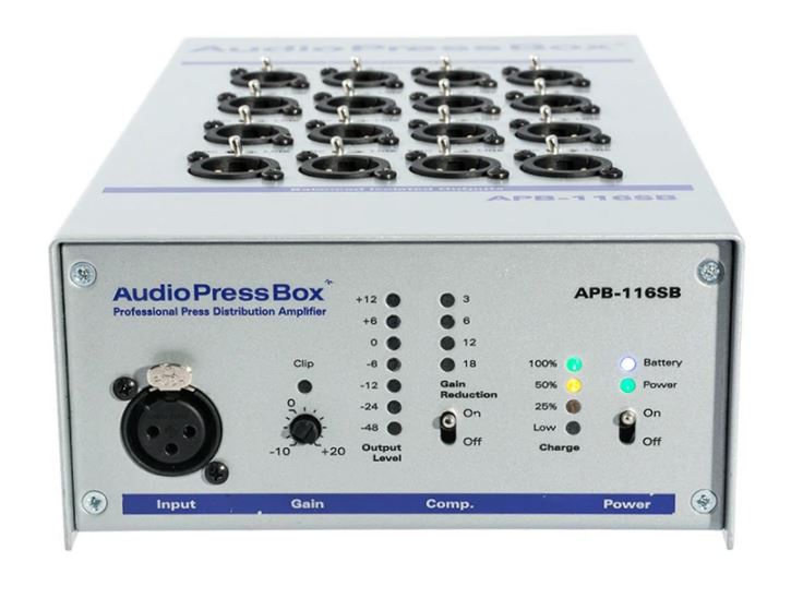 Active portable press box, 1 line in, 16 out | Edwards Sound Systems