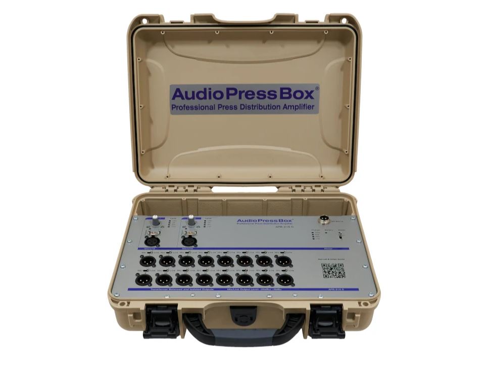 Active Audio Distribution Amplifier – 16 Output Press Box with Battery ...