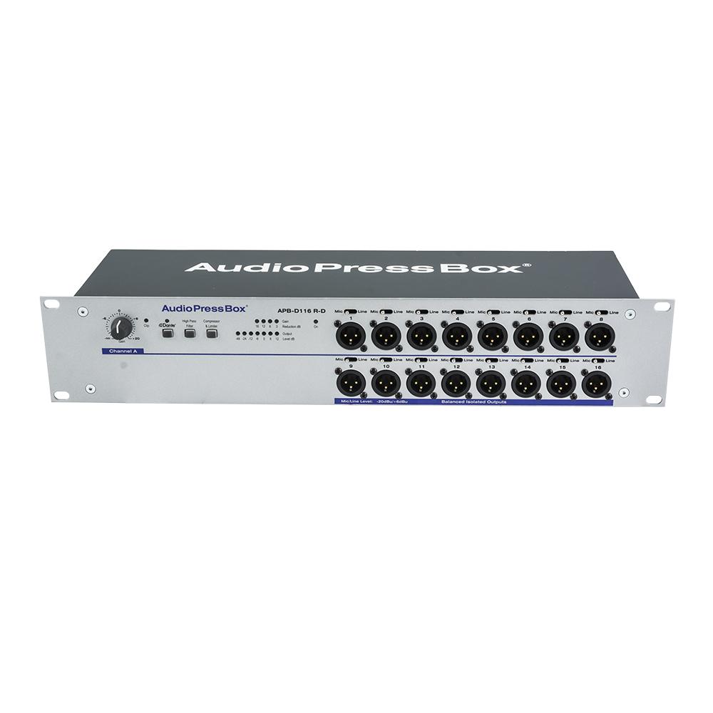 AudioPressBox APB-D116 R-D – Active Audio Press Box with Dante and ...