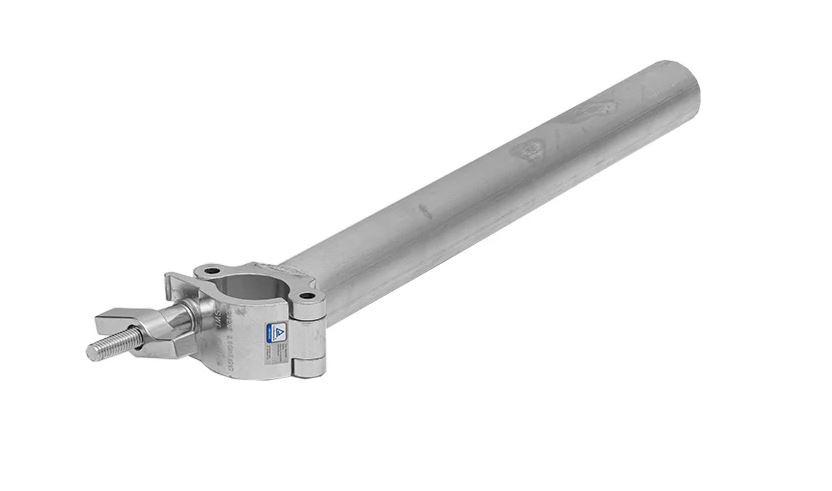0.5m Aluminium Boom Arm with Single Clamp – Silver | 80kg WLL | Edwards ...