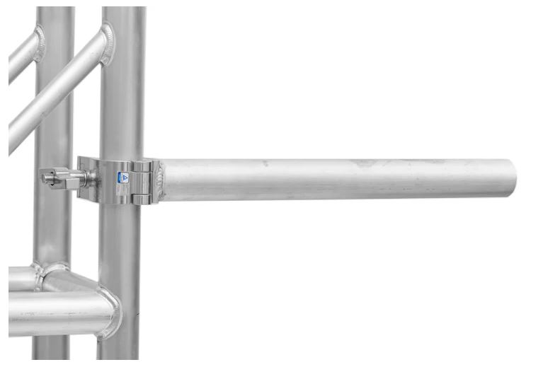 0.5m Aluminium Boom Arm with Single Clamp – Silver | 80kg WLL | Edwards ...