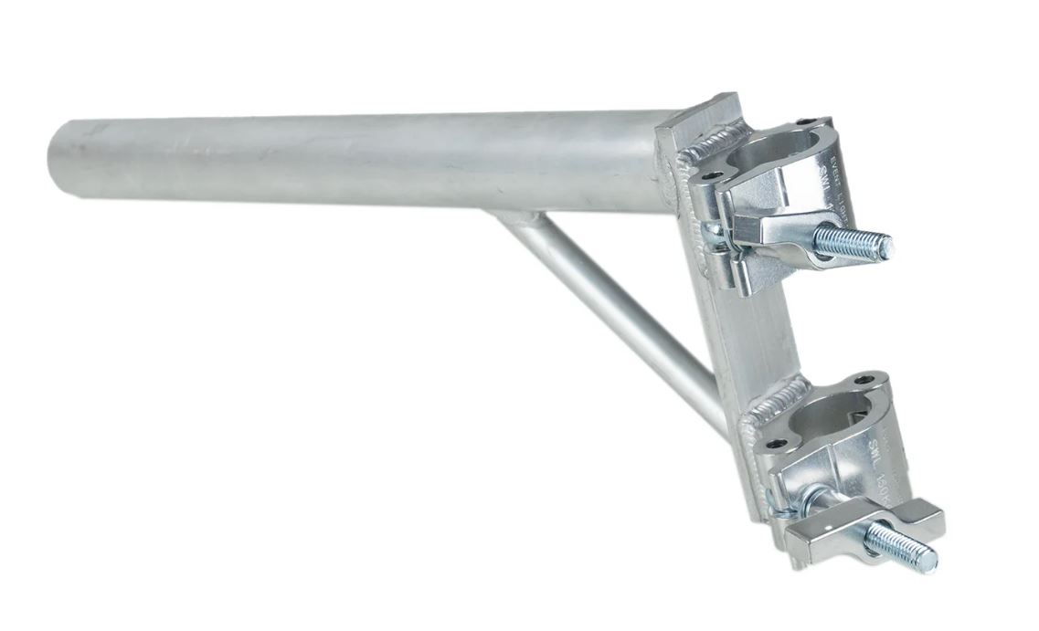 0.5m Aluminium Boom Arm with Clamp – Silver | 150kg WLL | Edwards Sound ...