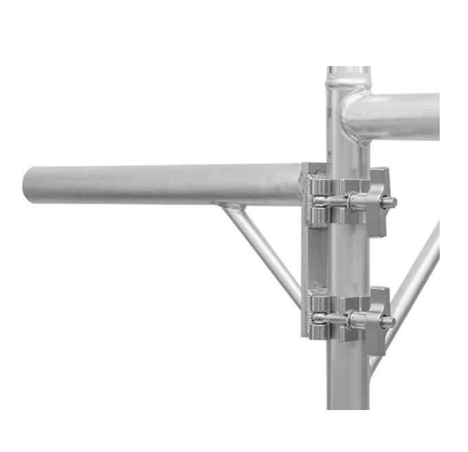 0.5m Aluminium Boom Arm with Clamp – Silver | 150kg WLL | Edwards Sound ...