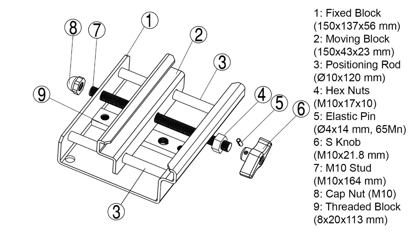 Universal Marquee Beam Clamp (100kg max) | Edwards Sound Systems