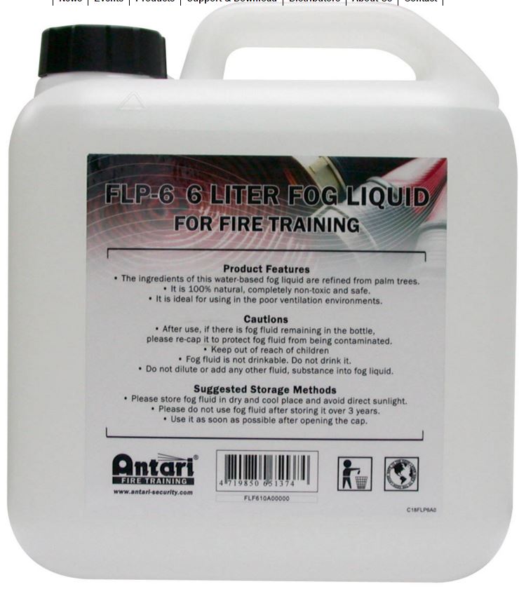 Antari FLP Fire Training Smoke Fluid | Safe, Non-Toxic Fog for ...