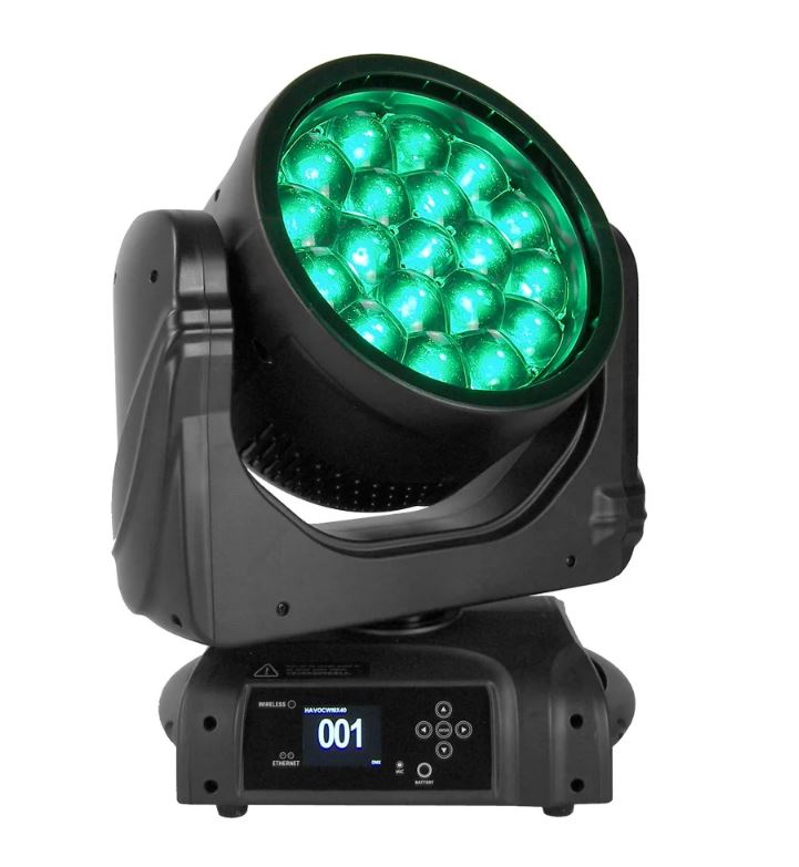 Professional 19x40W Zoom Wash Moving Head | Precise Pixel Control ...