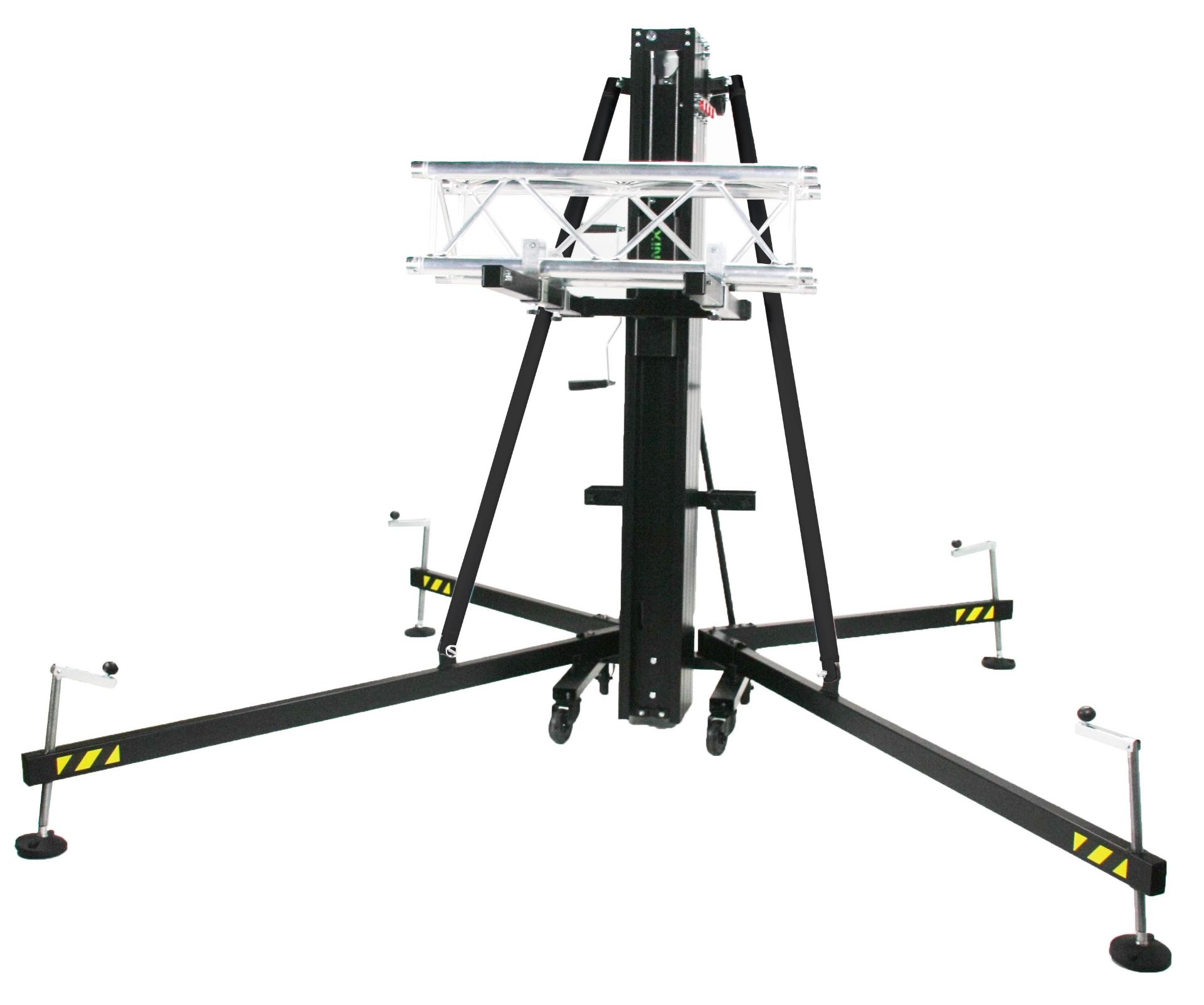 Aluminium front loading tower w/ double handle winch. Blk|Edwards Sound ...