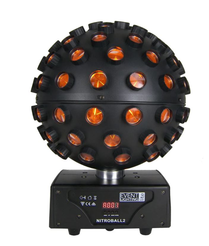 NITROBALL2 Rotating Effect Light | RGBWAUV Beams for DJs & Events ...