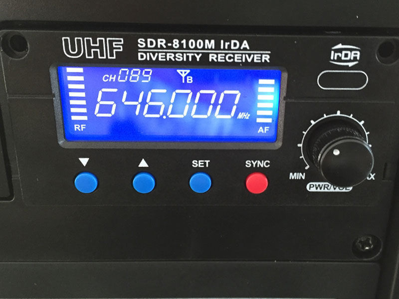 100Ch LCD Wireless Mic Receiver Module, IrDA 624|Edwards Sound ...