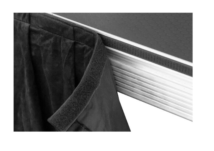 1.22m x 1.22m Stage Top with Rail Lock & Velcro Skirt – TUV Rated ...