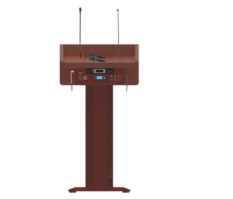 Multifunction Luxury Lectern Podium -With Mics|Edwards Sound | Edwards ...