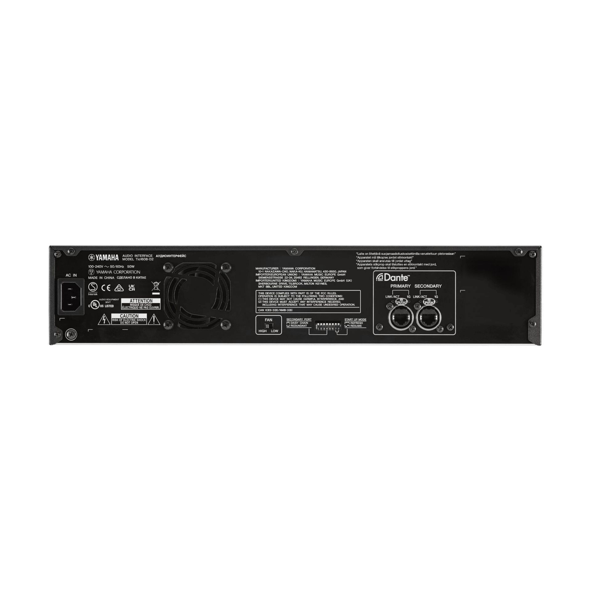 Yamaha Tio1608-D2 Digital Stage Box with Dante|Edwards Sound | Edwards ...