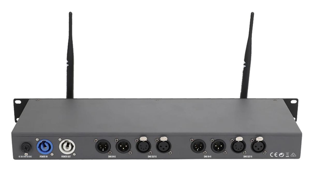 Indoor Rackmount Dual Universe Transceiver with WDMX G3/4 & CRMX - Reliable Wireless DMX Control ...