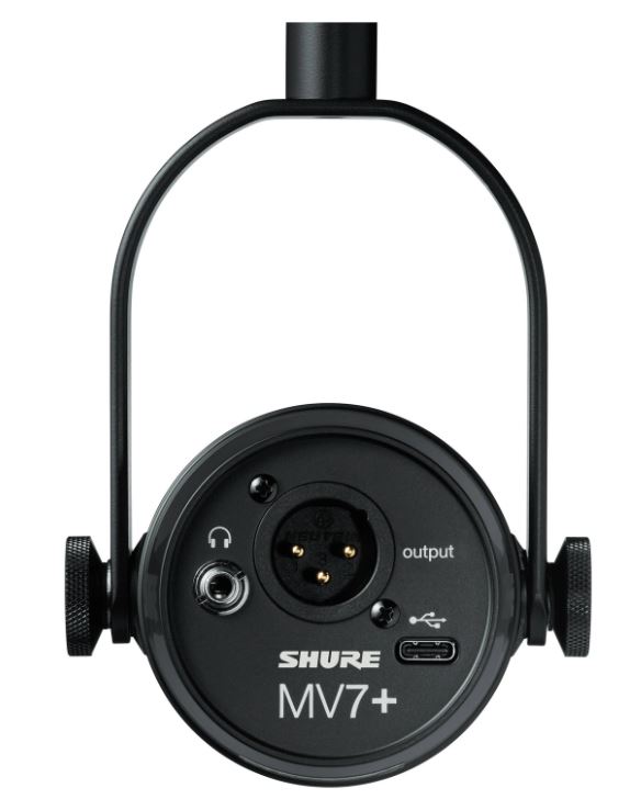 Shure MV7+ Podcast Microphone – USB/XLR Mic with LED Touch Panel & DSP ...