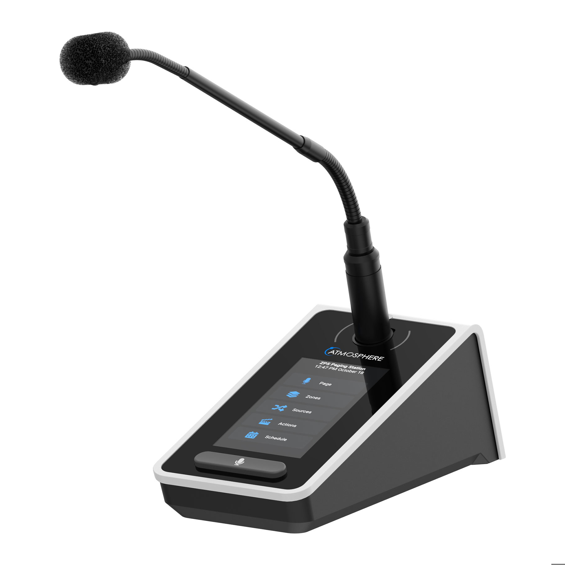 Atmosphere Zone Paging microphone Station | Edwards Sound Systems